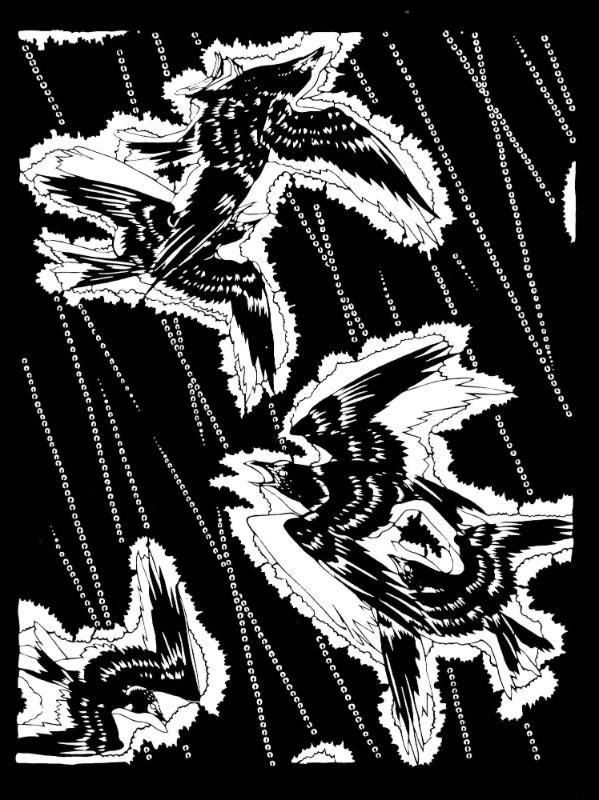Crows in Rain – Works – Collections at SBMA | Santa Barbara Museum of Art